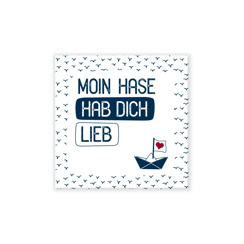 Magnet - Moin Hase | Maritime Deko & Geschenkidee | chili type
