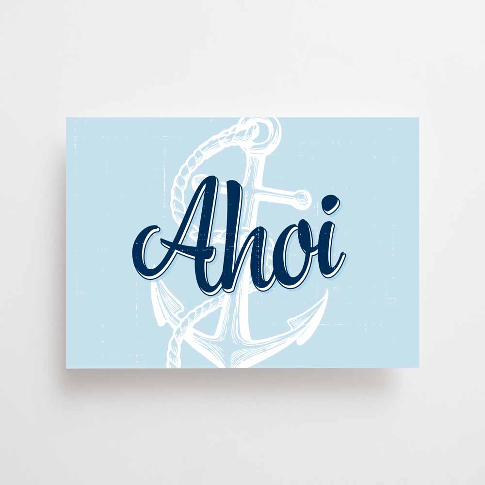 Maritime Postkarte - Ahoi | chili type