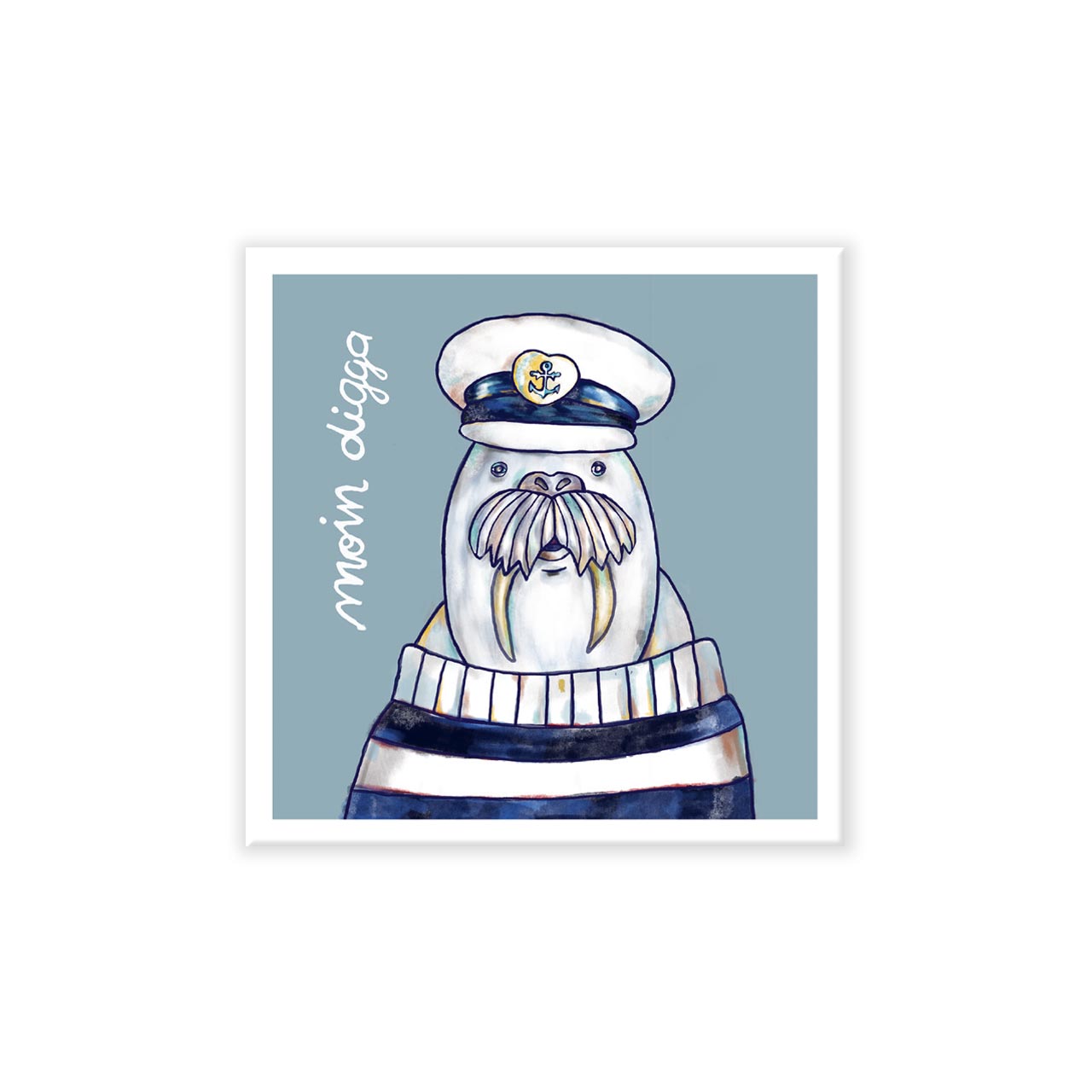 Maritimer Magnet - Moin Digga | Perfekt als Geschenk & Mitbringsel für ...