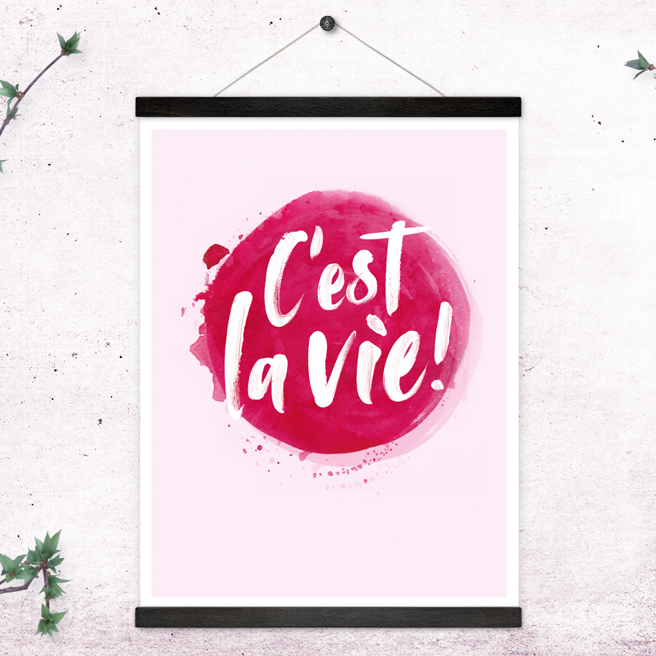Premium Poster DIN A3 | C'est la vie | chili type