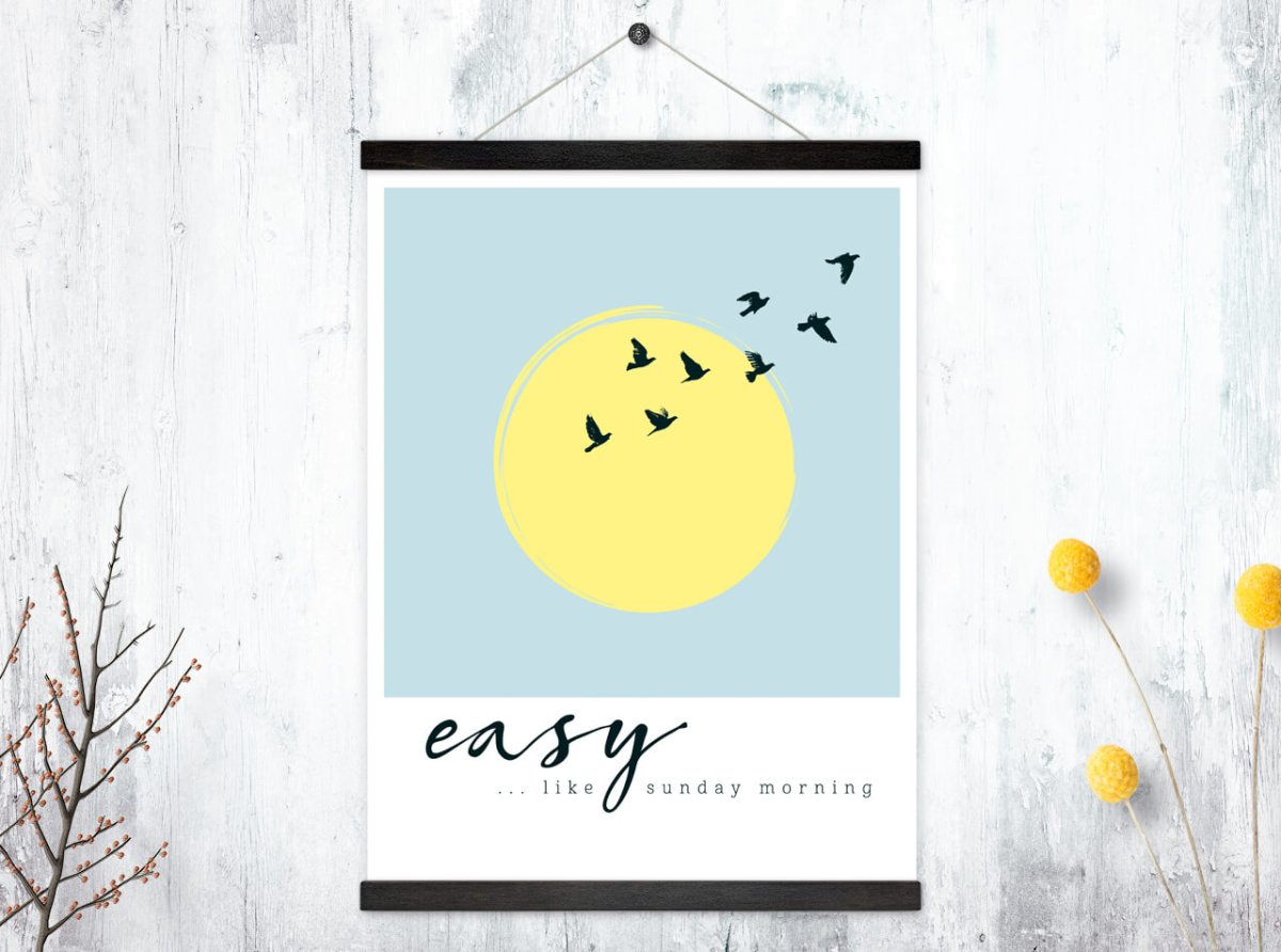 Premium Poster DIN A3 | Easy like Sunday Morning | chili type